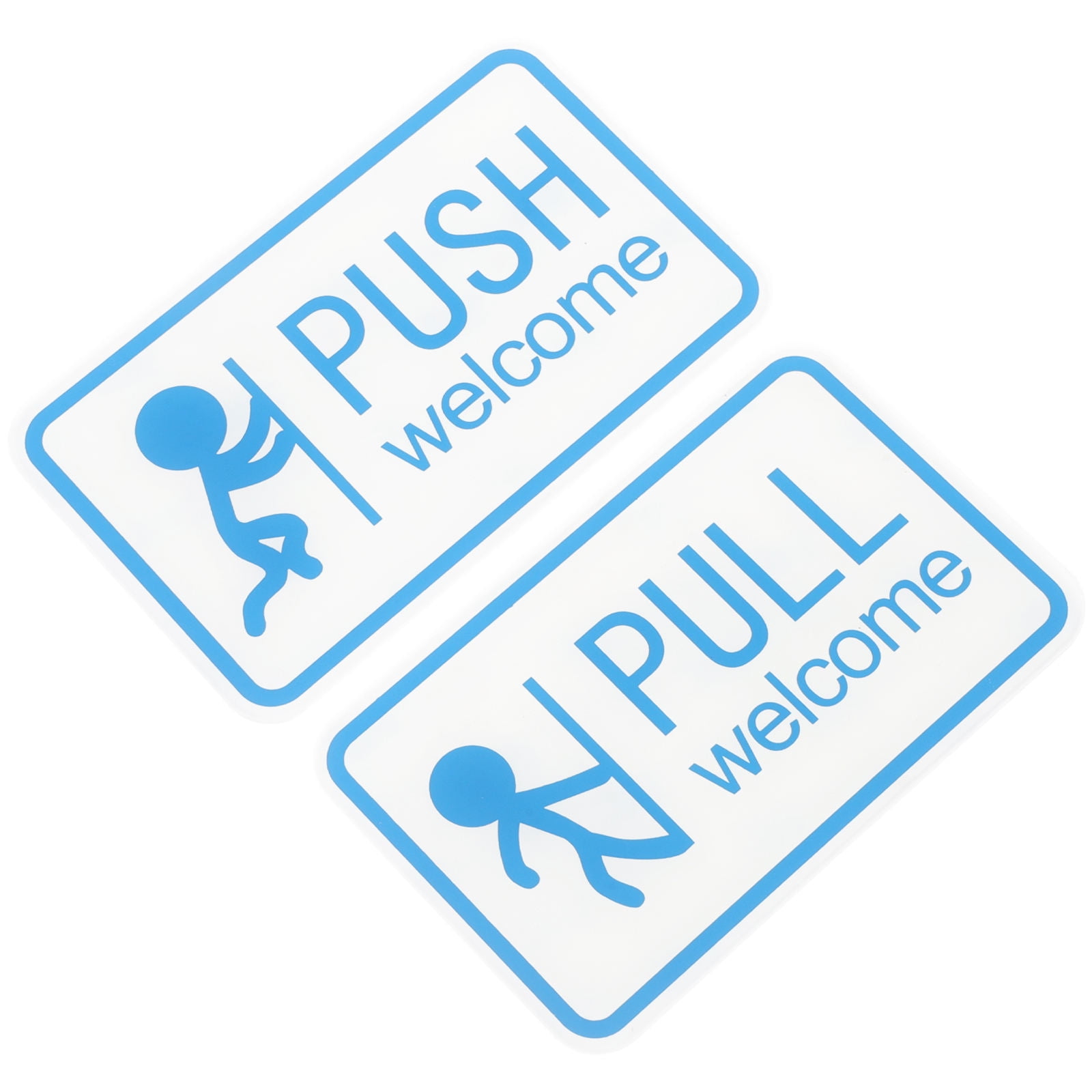Raindrops 2 Pcs Push-pull Signage Enter Signs Bathroom for Door Office ...