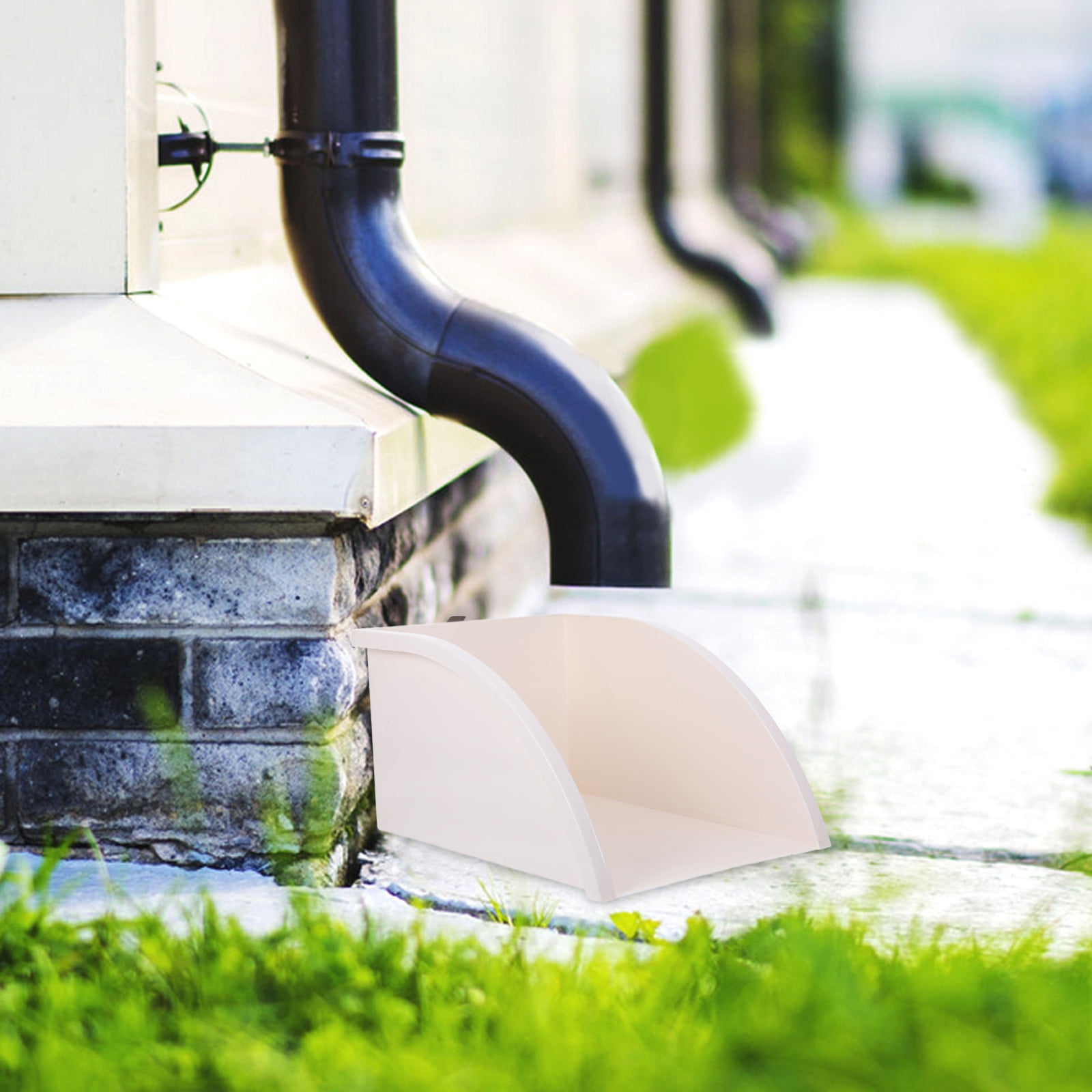 Raindrops 2 Pcs Rain Downspout Splash Block Blocks for Gutters ...