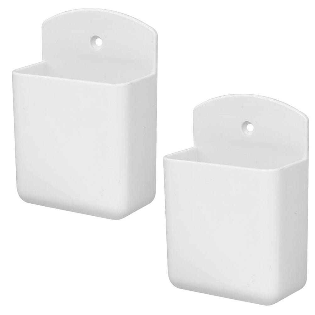 Raindrops 2 Pcs Remote Control Holder Wall Mount Organizer Bins ...