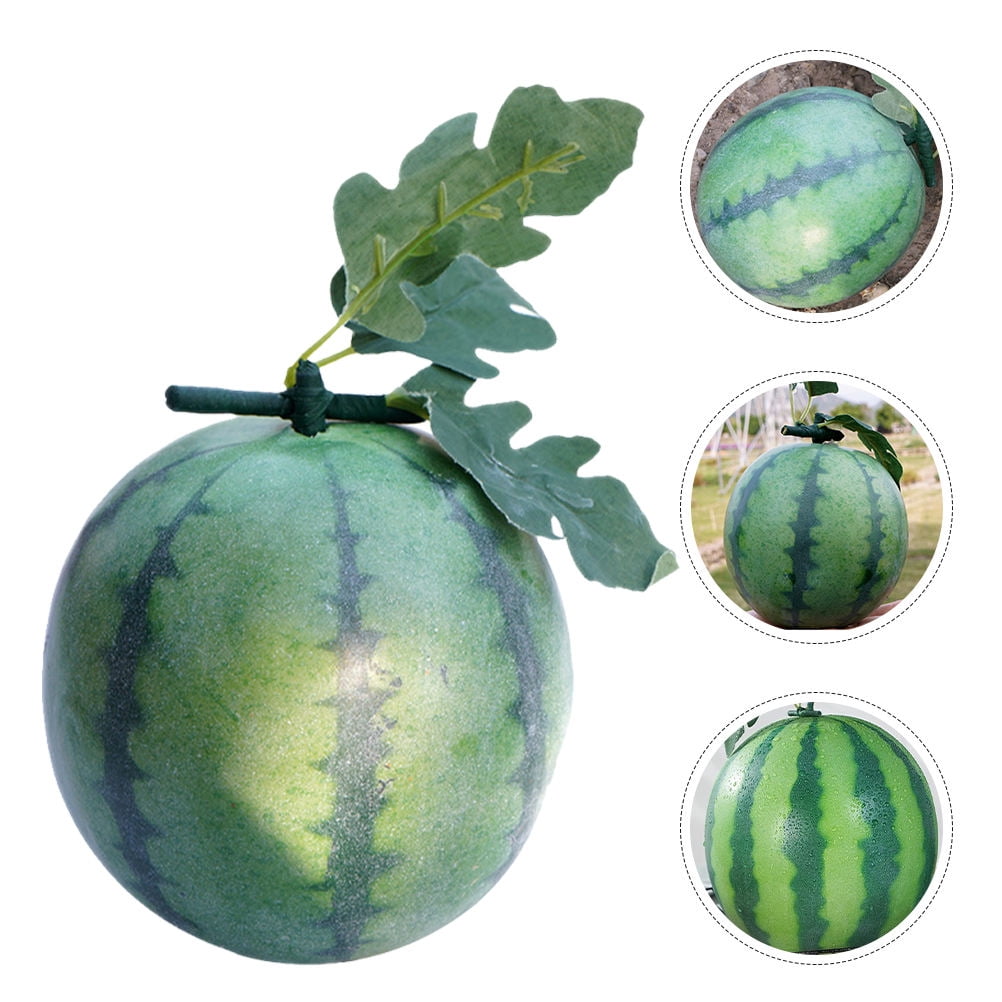 Raindrops 2 Pcs Simulation Watermelon Models Layout Scene Decor ...