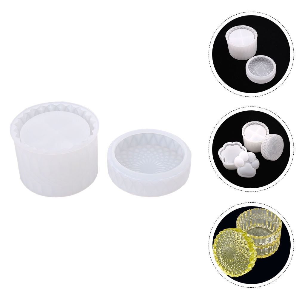 Raindrops 2 Pcs Soap Molds Homemade Craft for Jewelry Box DIY Container ...