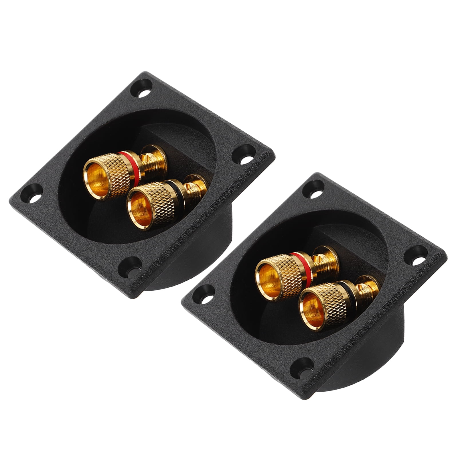 Raindrops Speaker Terminals Connectors Speaker Box Terminal Black 2Pcs ...