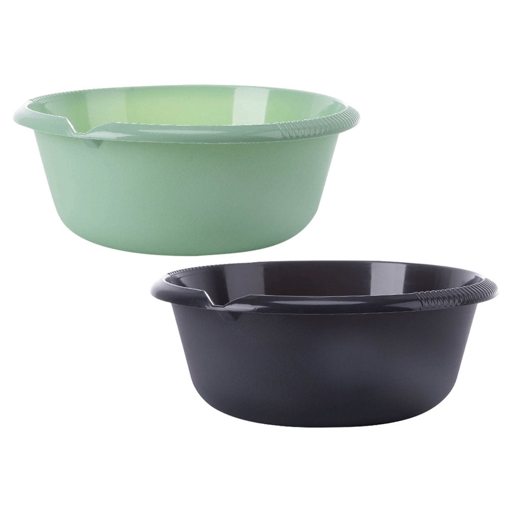 Raindrops 2 Pcs Wash Plastic Basin for Clothes Drain Sink Bowl with ...