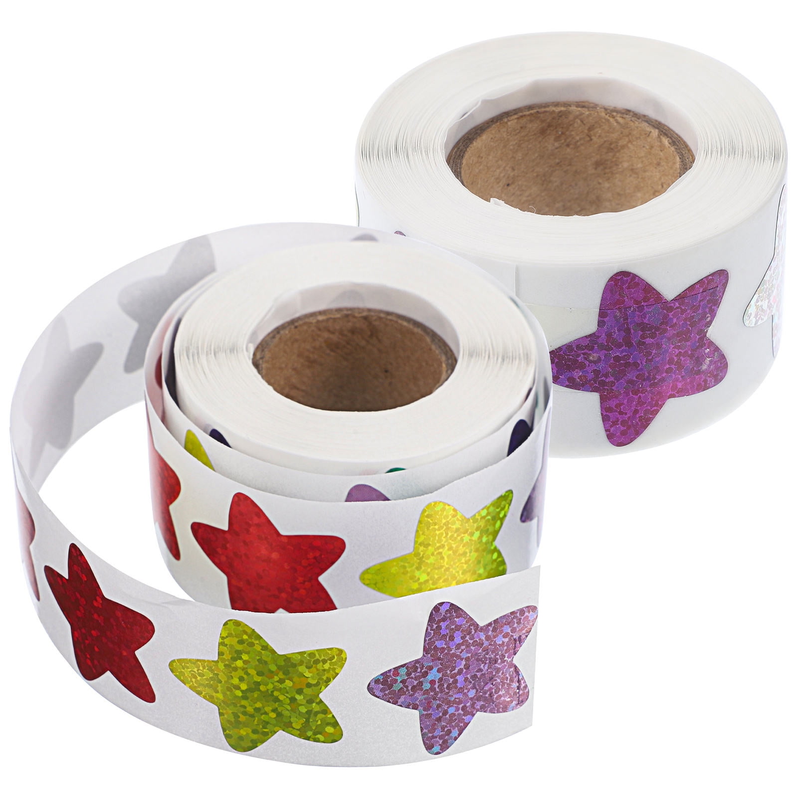 Raindrops 2 Rolls Star Stickers Colours for Children Reward Coloured ...