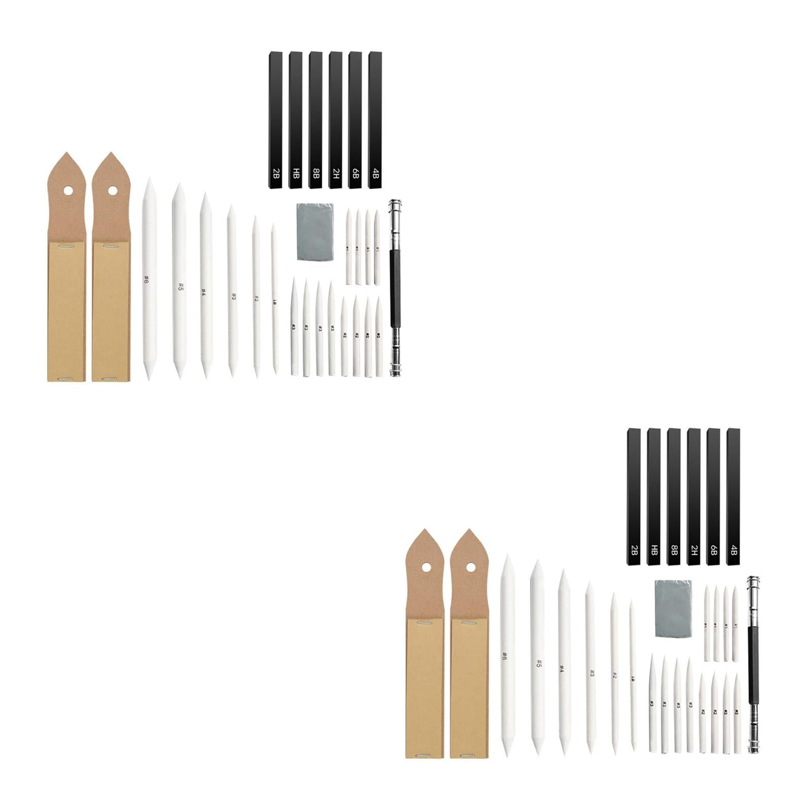 Raindrops 2 Sets /28pcs Sketching Painting Blending Stumps Useful ...