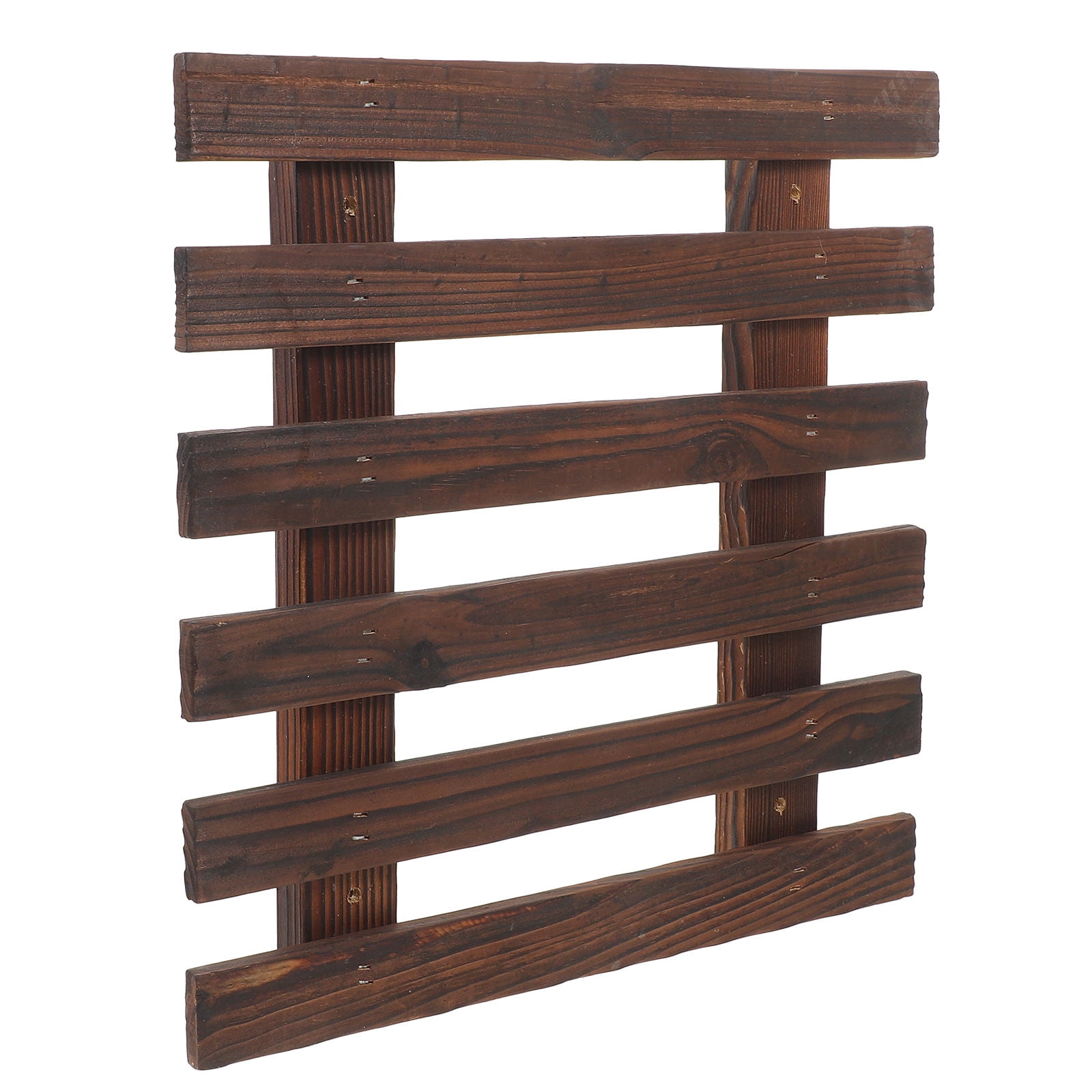 Raindrops 2 Sets Balcony Wood Rack Wall Planter Holder Planter Hanging ...