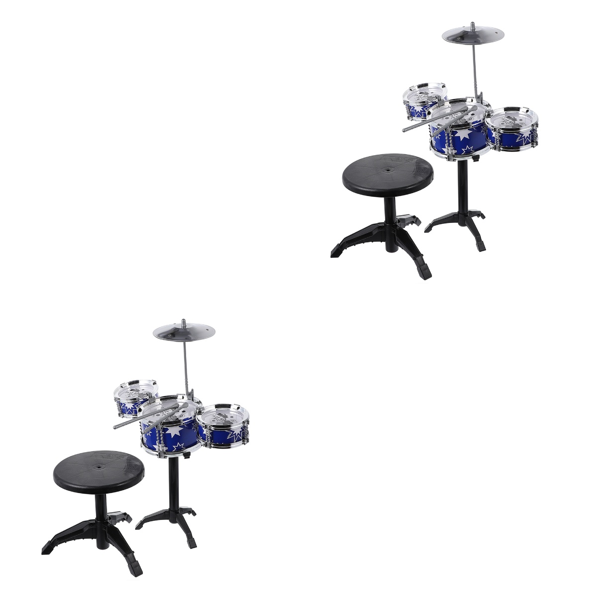 Raindrops 2 Sets Children Drum Set Beginners Practice Drum Simulation ...