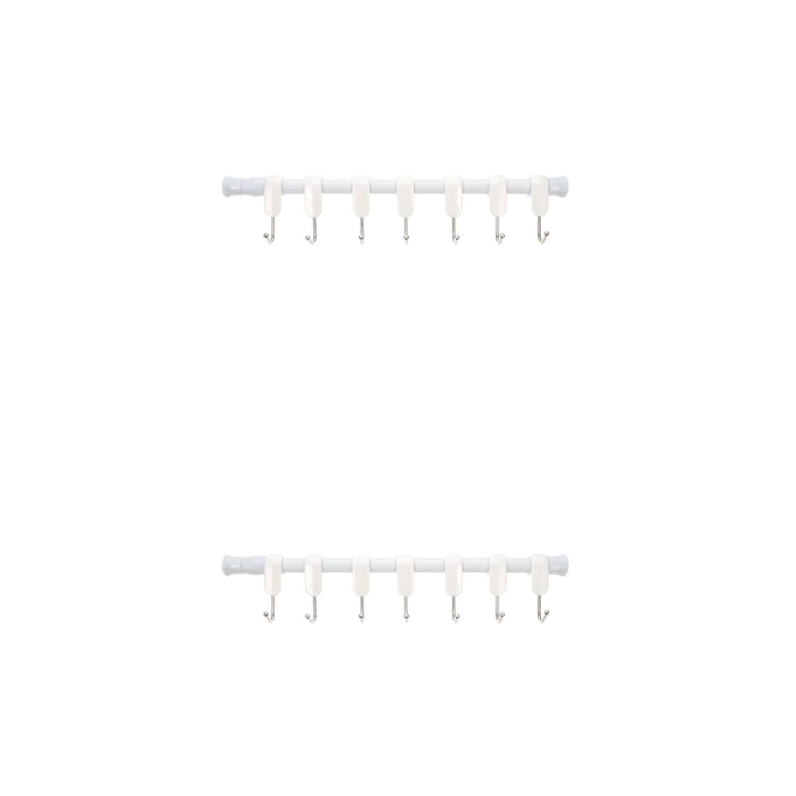 Raindrops 2 Sets Closet Hanger Rod Hooks Telescopic Rod No-punch Drying ...