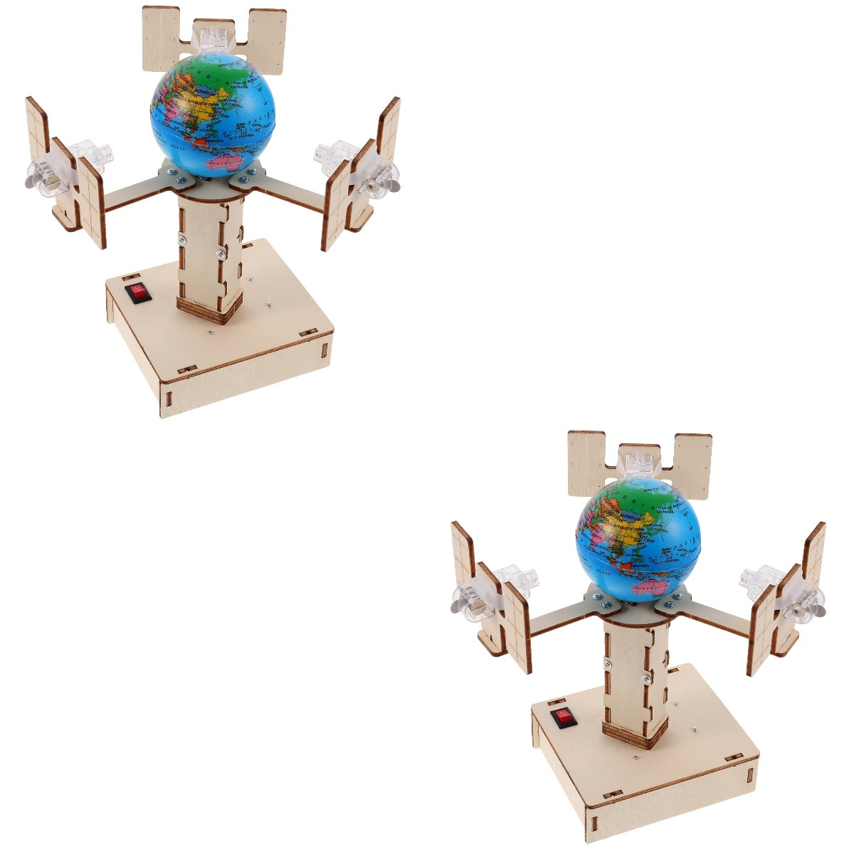 Raindrops 2 Sets DIY Wooden Assemble Toy Science Educational Toy DIY ...