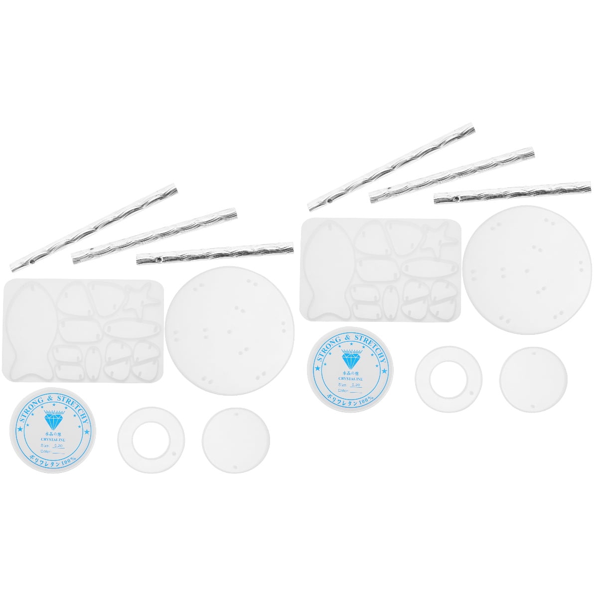 Raindrops 2 Sets Epoxy Wind Chime Casting Molds Wind Chime DIY ...