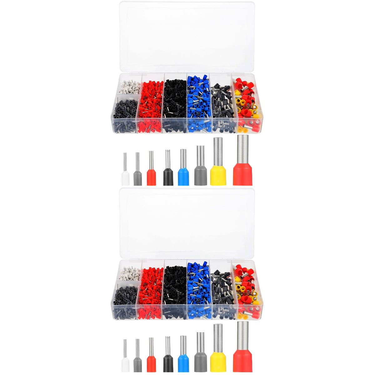 Raindrops 2 Sets Ferrule Connector Cold-pressed Terminal Ferrule Wire ...