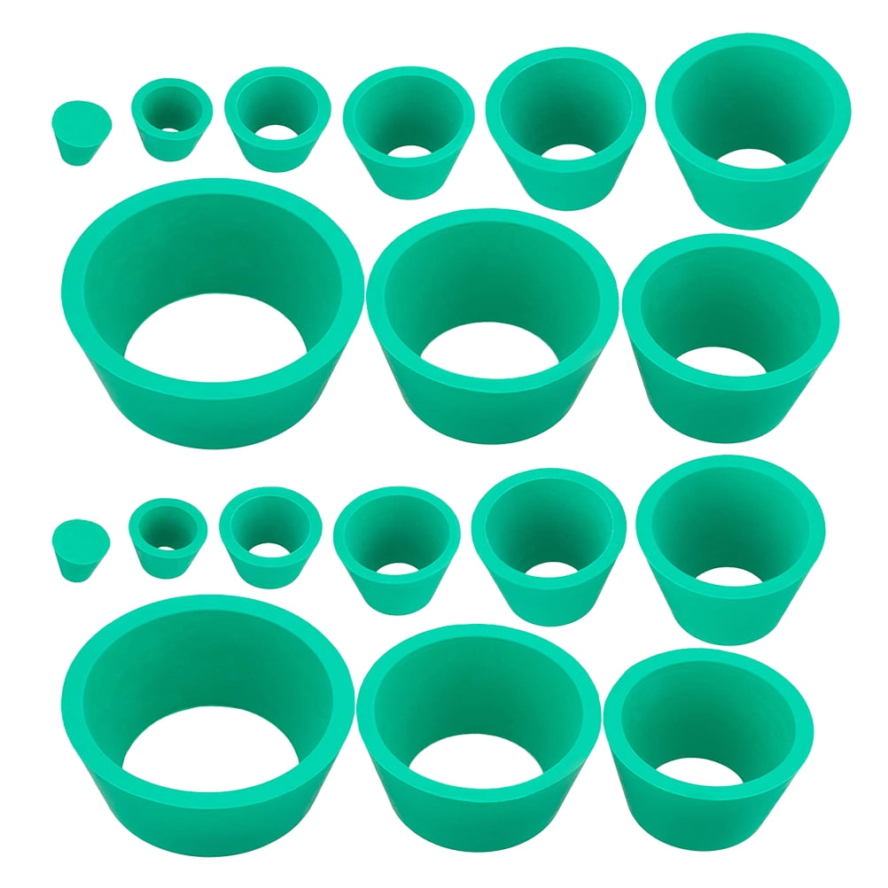 Raindrops 2 Sets Filter Adapter Rubber Funnel Stopper Flask Filtering ...