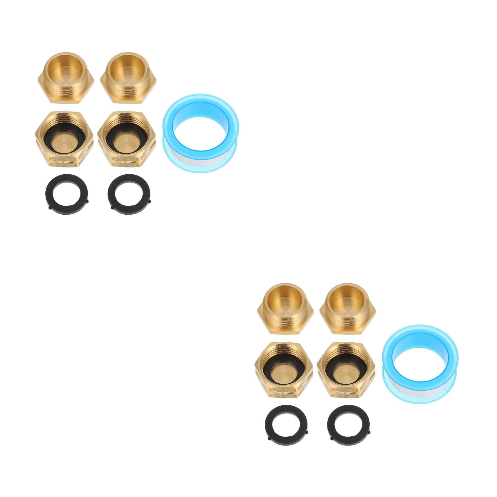 Raindrops 2 Sets Garden Hose End Caps 3/4 Brass Garden Hose Cap Male ...