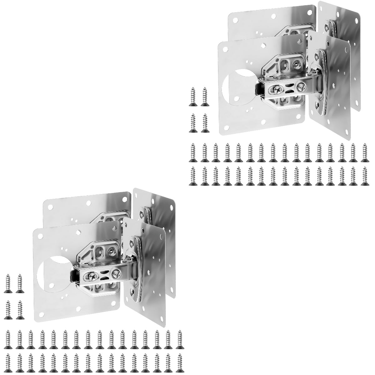 Raindrops 2 Sets Hinge Repair Kit Hinge Repair Bracket And Hydraulic ...