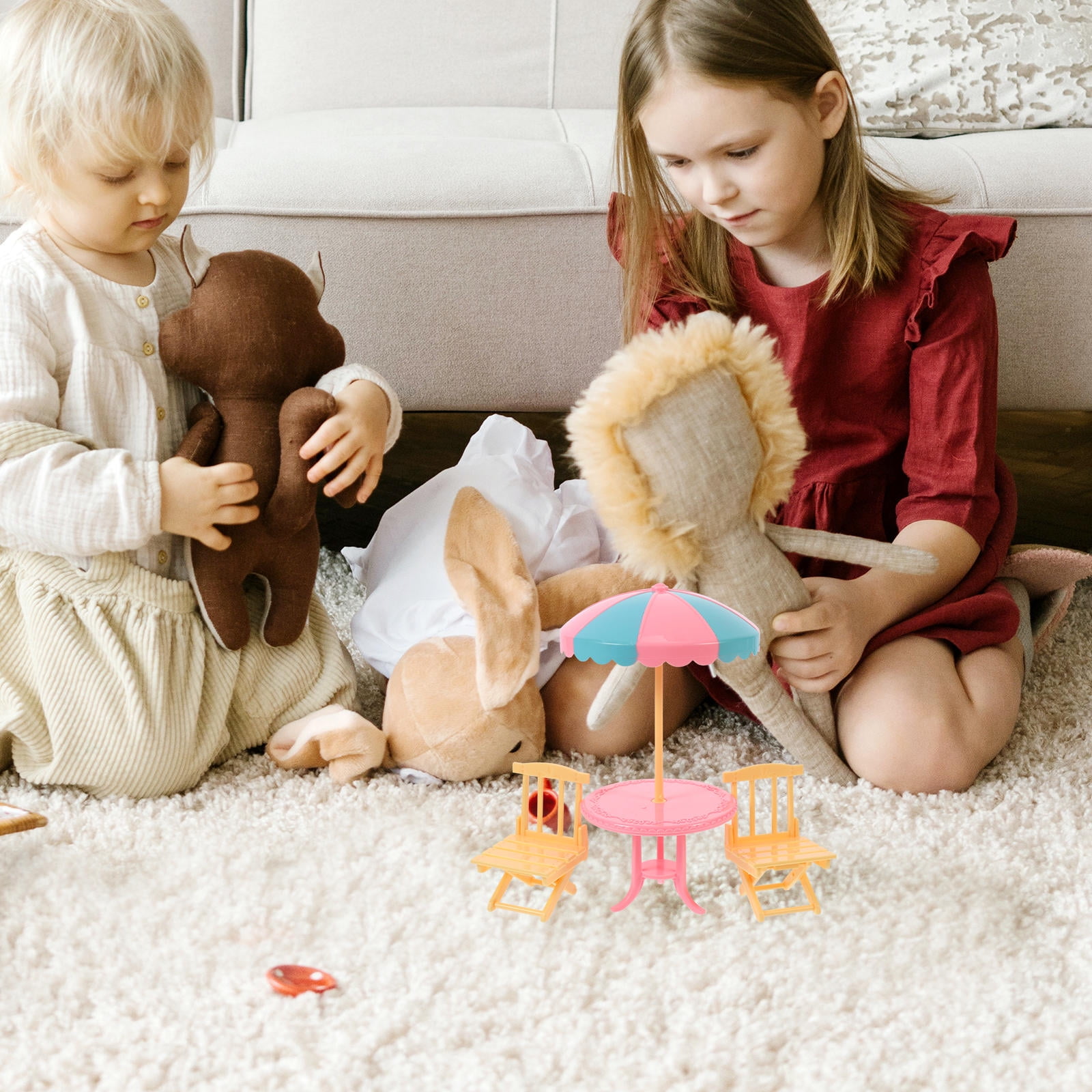 Raindrops 2 Sets Mini Chair Dolly House Accessories Beach Toys ...