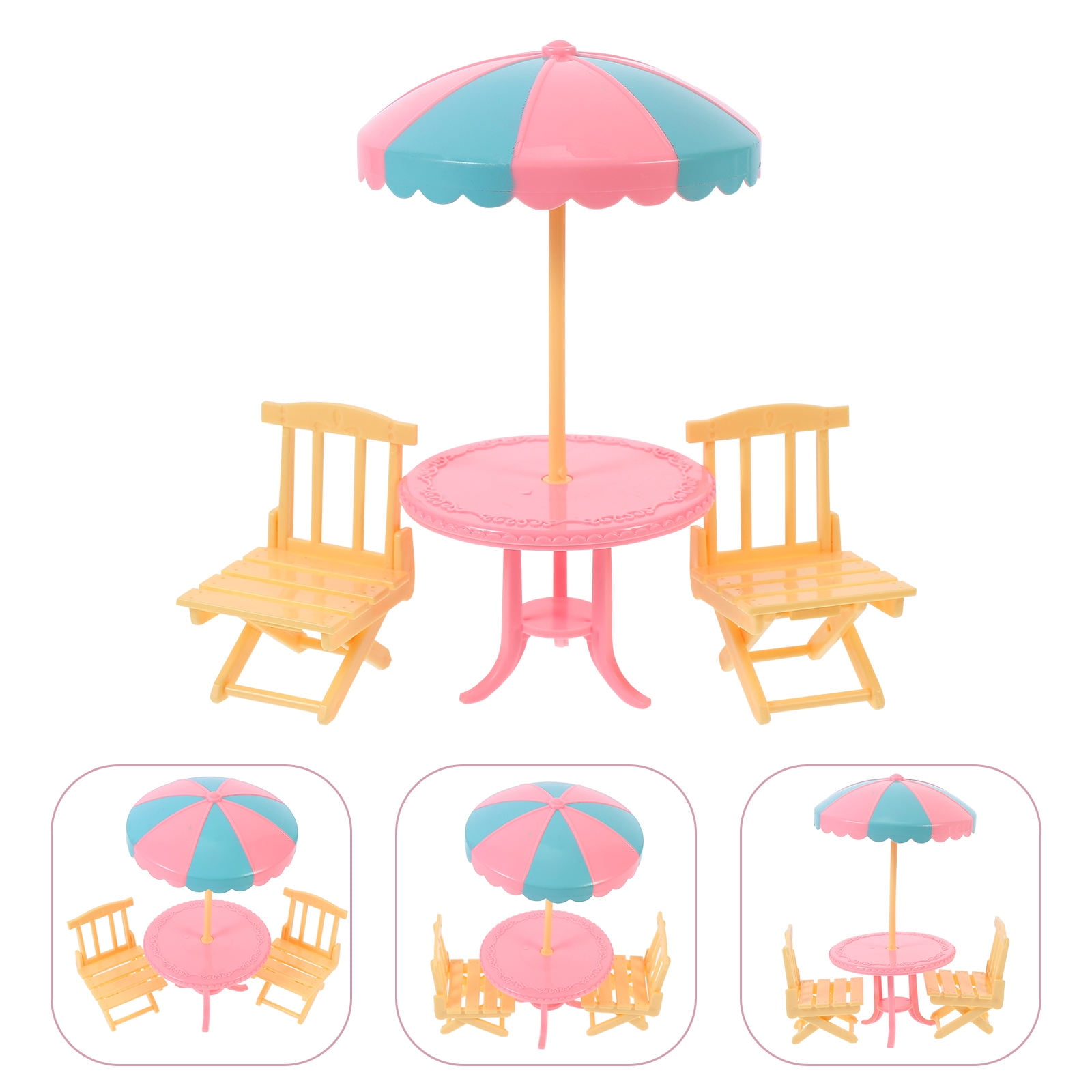 Raindrops 2 Sets Mini Chair Mini Beach Chair Toys Beach Theme Toy ...