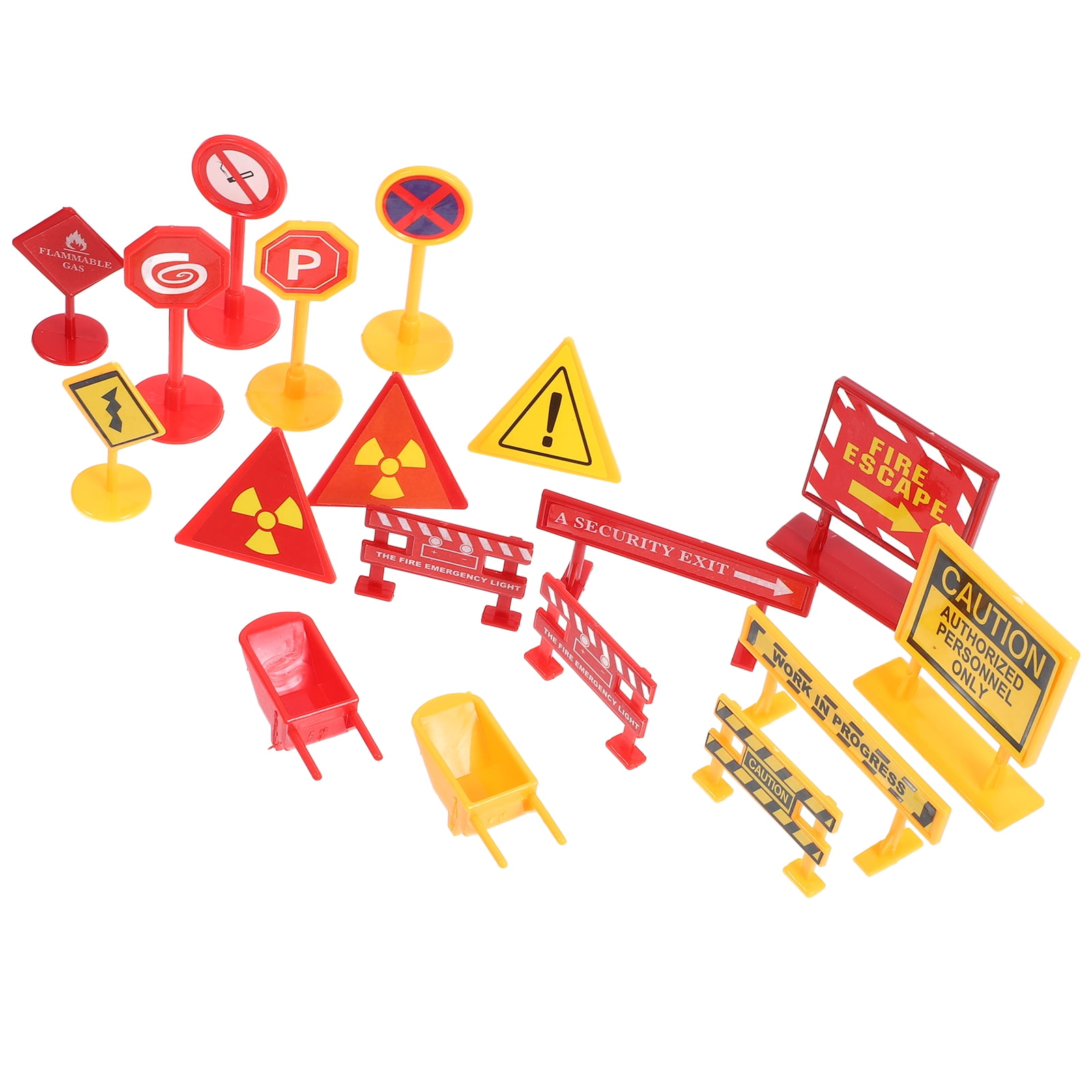 Raindrops 2 Sets Mini Traffic Signs Mini Traffic Playset Traffic Signs ...