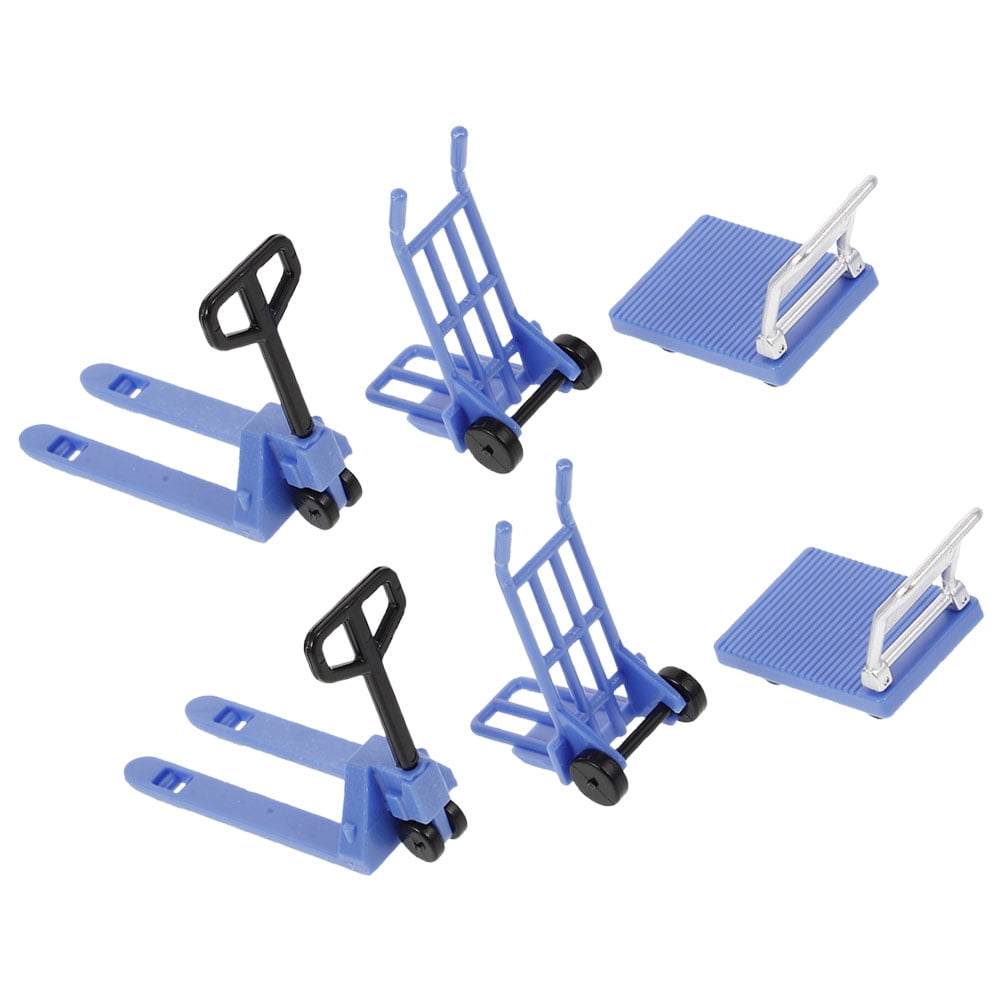 Miniature Construction Tools Set with Hand Pulley and Platform Cart ...