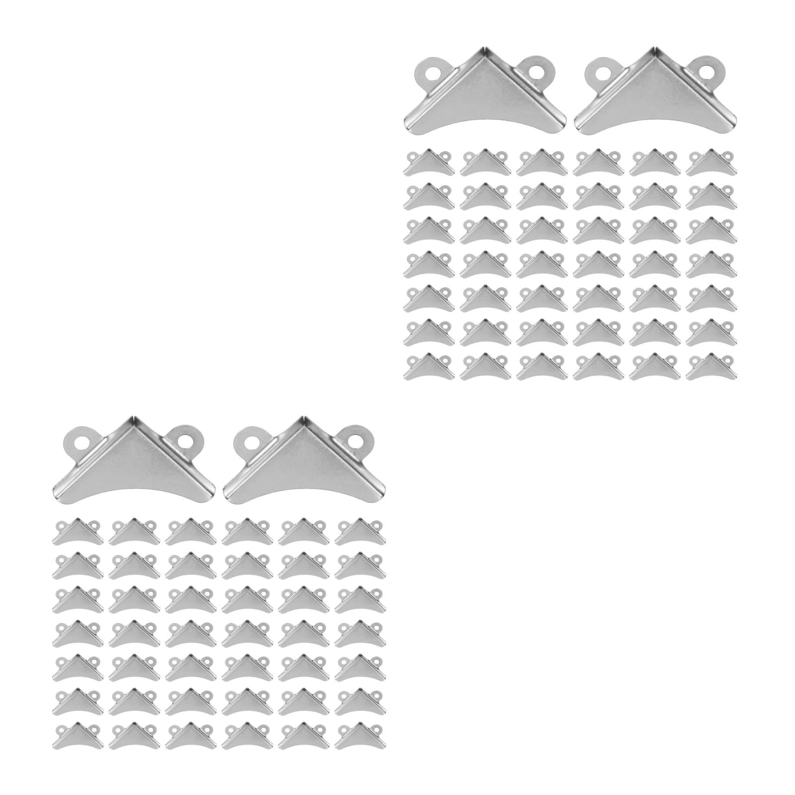 Raindrops 2 Sets Mirror Corner Brackets Iron Corner Fixing Brackets ...