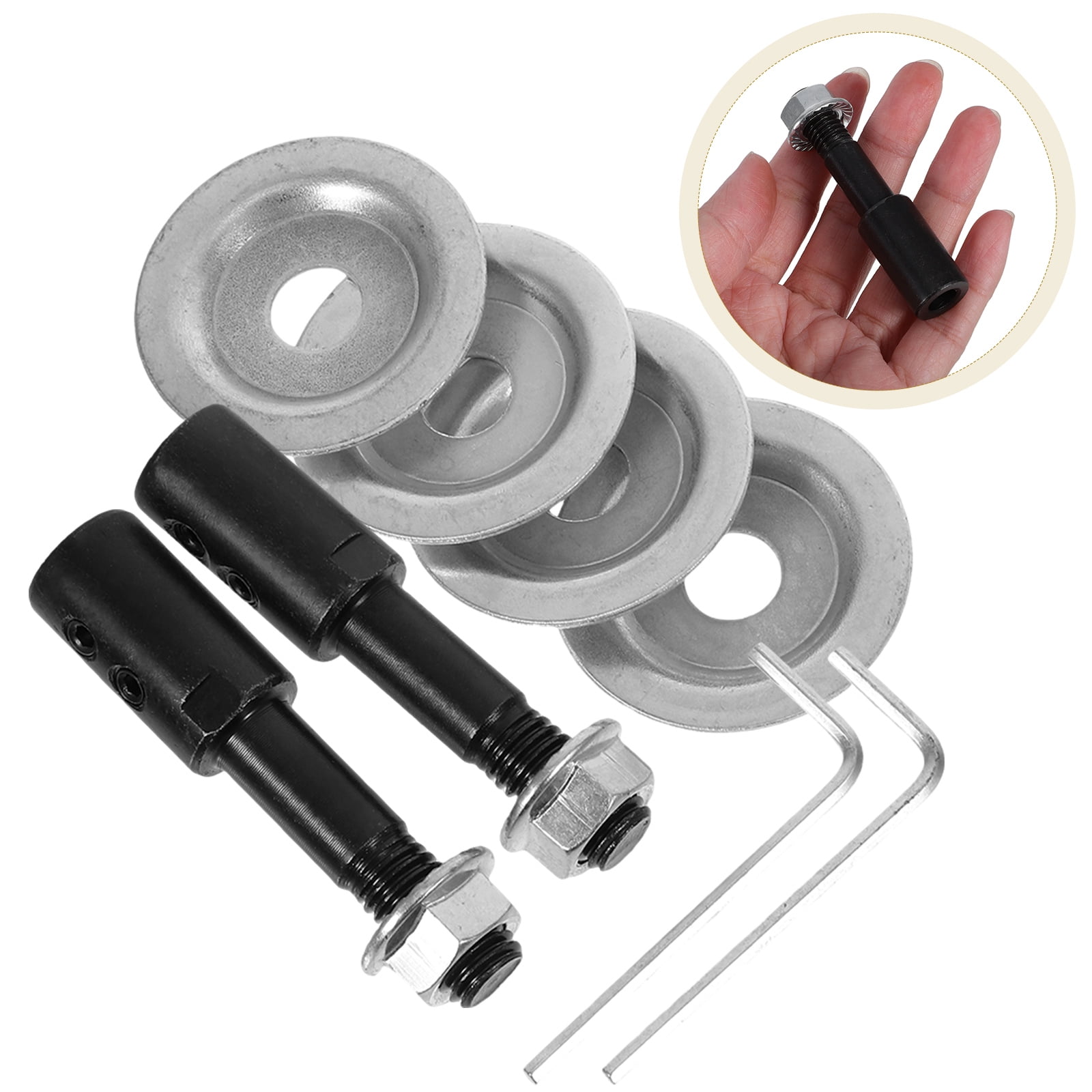 Raindrops 2 Sets Polishing Wheel Holder Polishing Wheel Shaft Motor ...