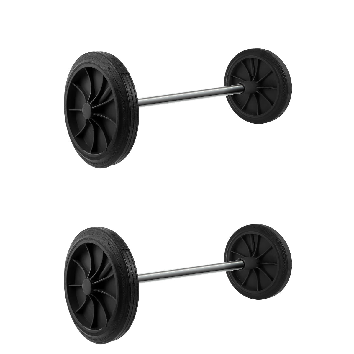 Raindrops 2 Sets Rubber Wheels Trash Can Pulley Garbage Can Wheels with ...