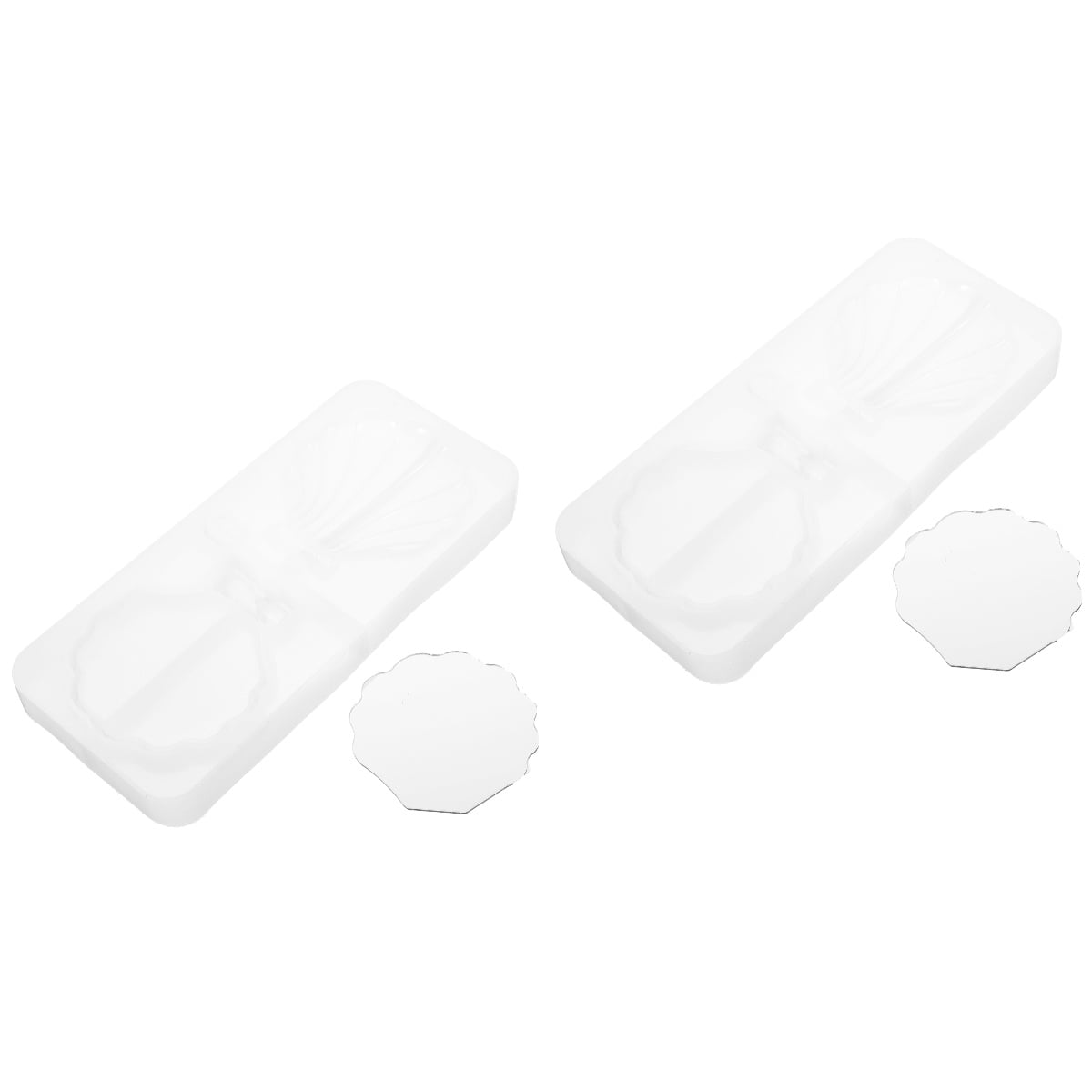Raindrops 2 Sets Silicone Mold Folding Mirror Making Mold Shell Shaped ...