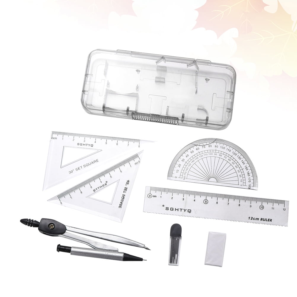Raindrops 2 Sets Small Drawing Tool Special Math Ruler Student ...