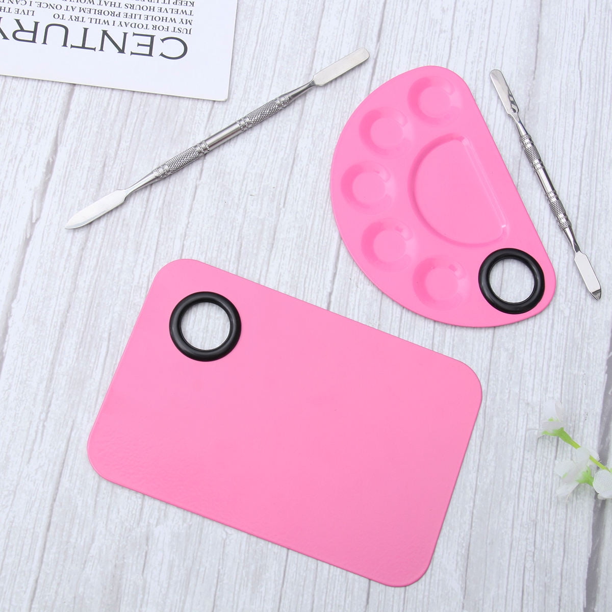 Raindrops 2 Sets Stainless Steel Paint Color Mixer for Makeup ...