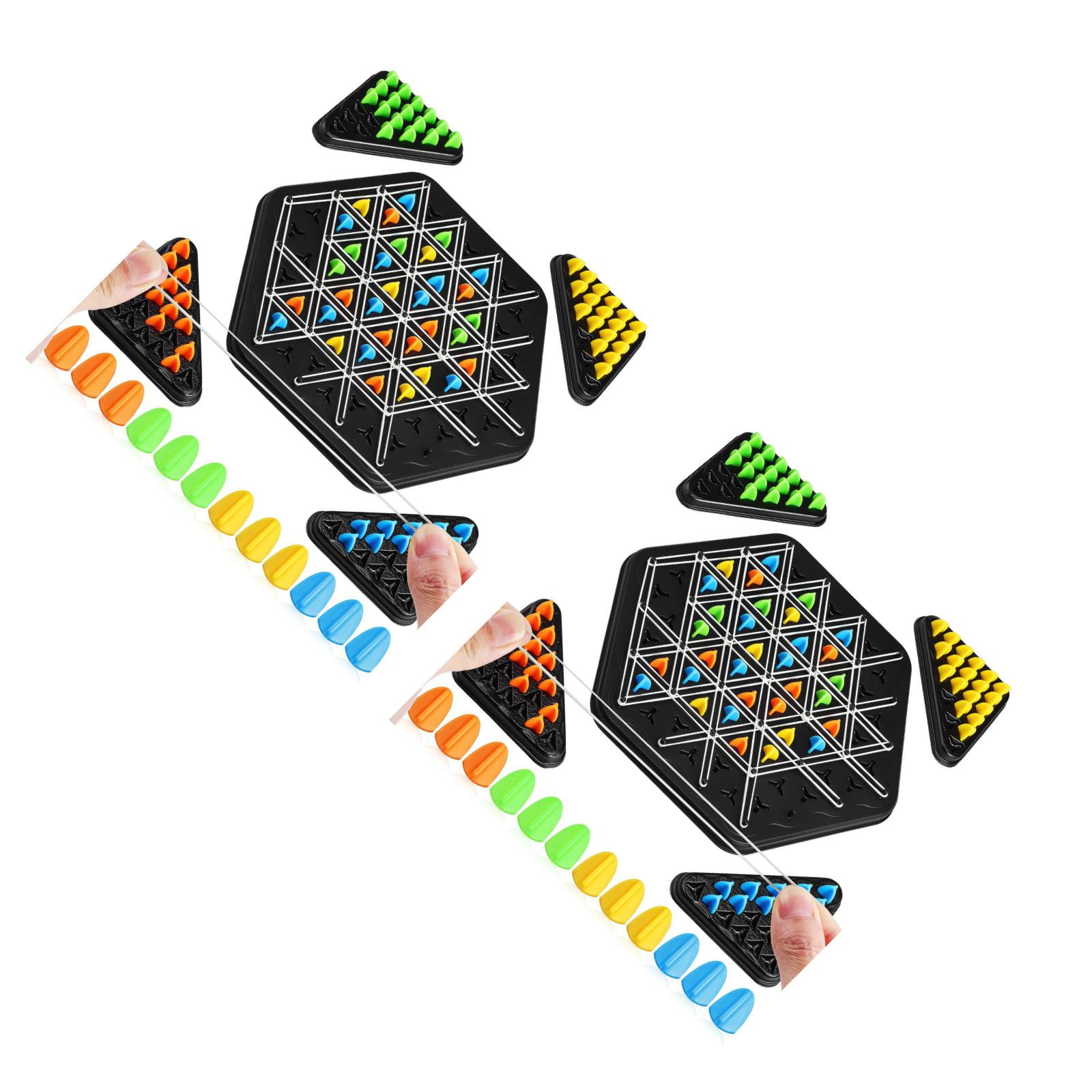 Raindrops 2 Sets Triangle Chess Game Chain Triangle Chess Family Board ...