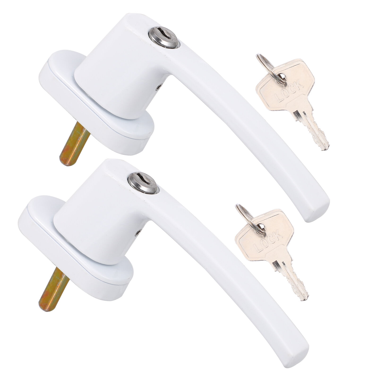 Raindrops 2 Sets Window Handle Door Cranks Hardware Child Locks White ...