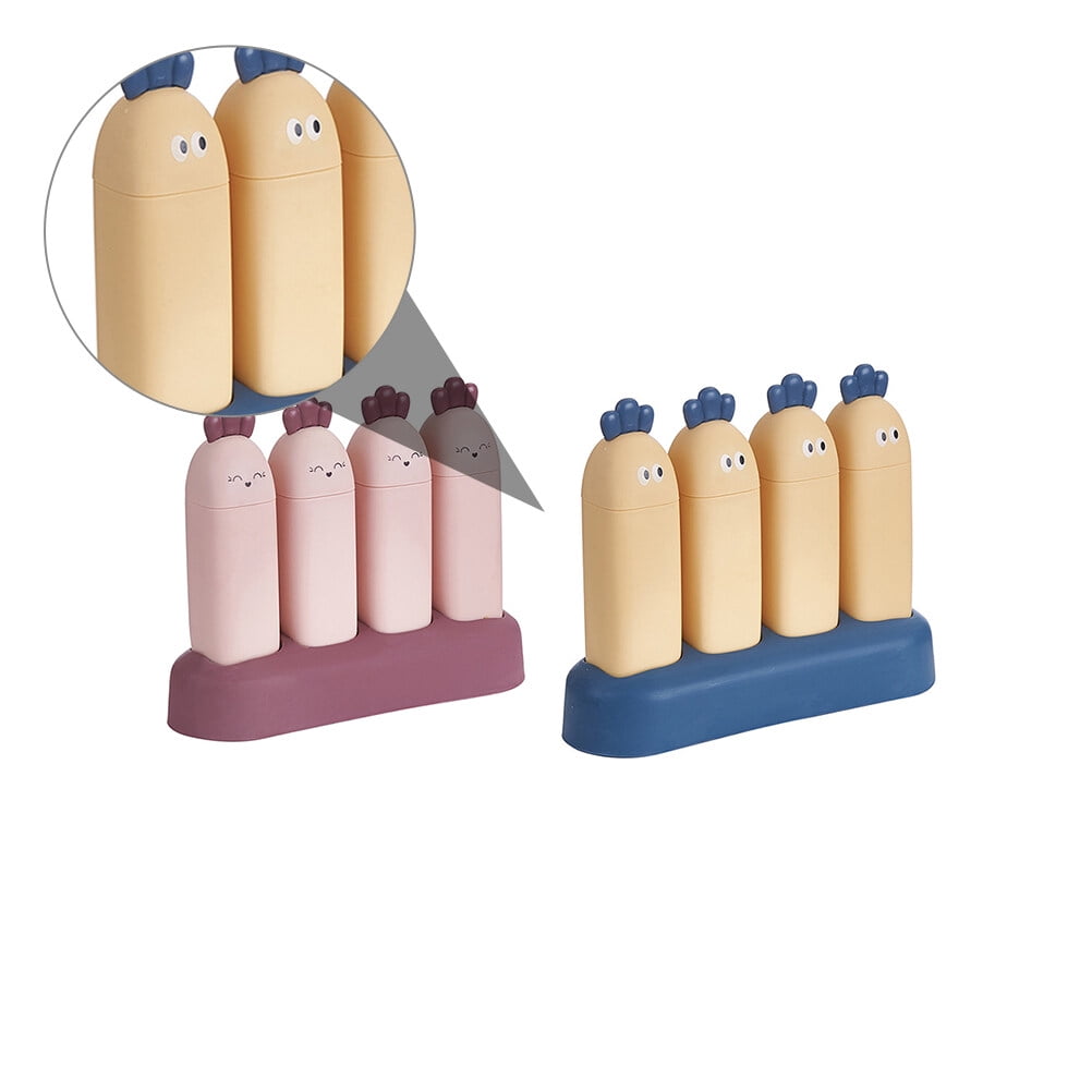 Raindrops 2 Sets of 8Pcs Cartoon DIY Reusable Ice Cream Mold Ice Stick ...