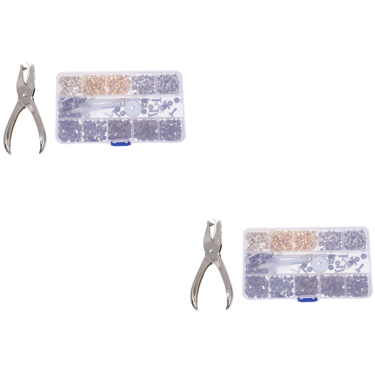 Raindrops 2 Sets of Creative Double-sided Rivets Practical Leather ...