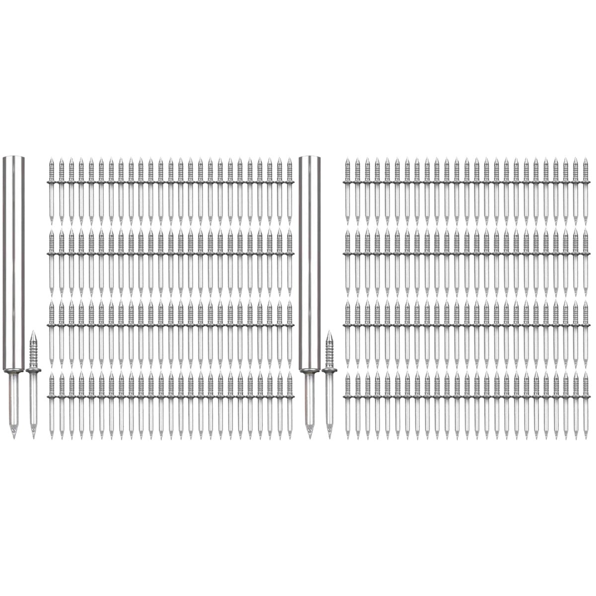 Raindrops 2 Sets of Picture Frame Double Head Nails Wall Mounted Nails ...