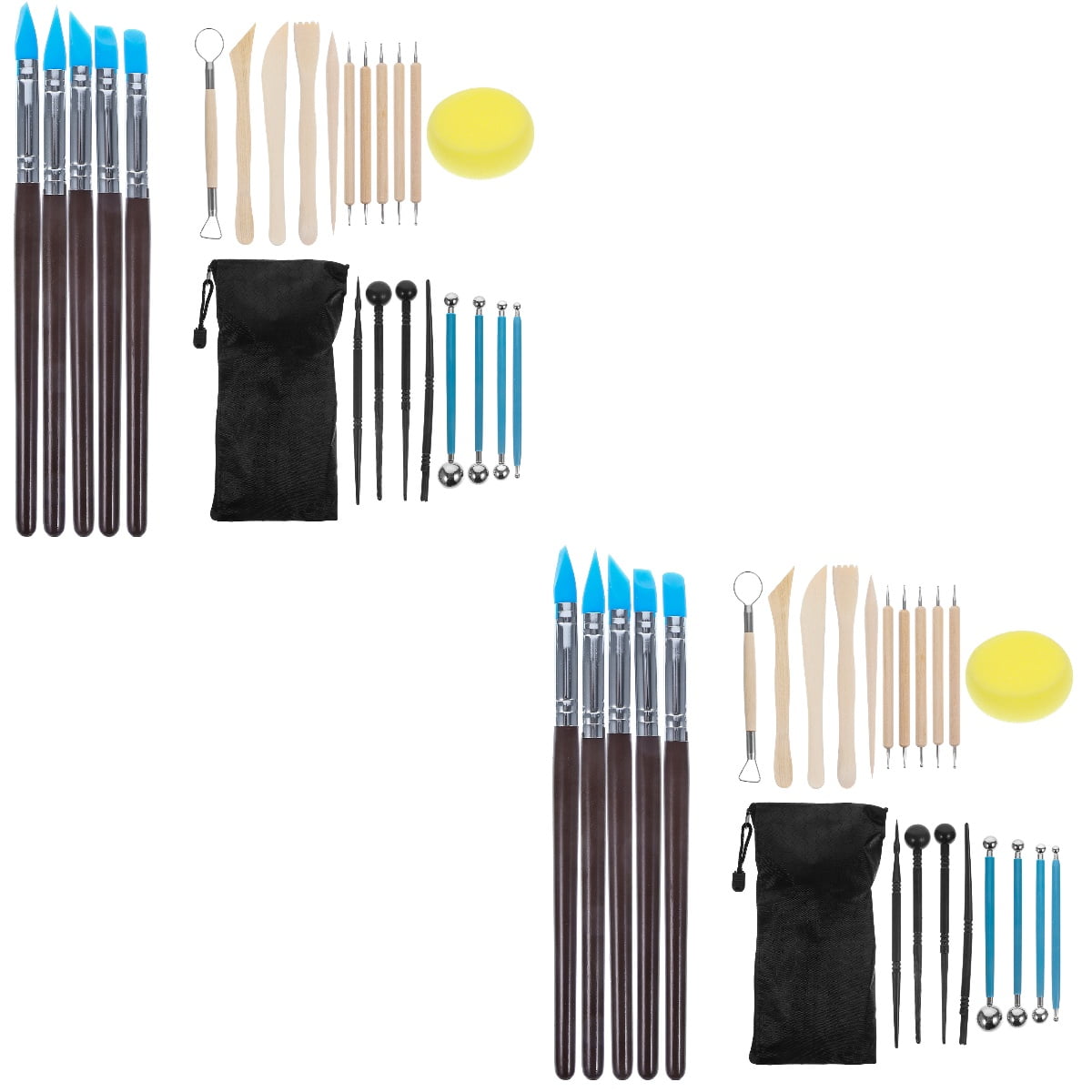 Raindrops 2 Sets of Reusable Pottery Carving Tools Clay Tools Modeling ...