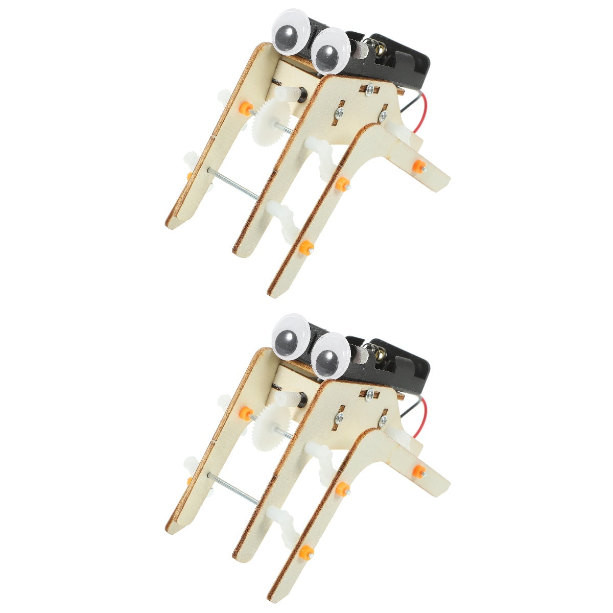 Raindrops 2 Sets of Spider Robot Kit Kids Wood Building Toy DIY 3D ...