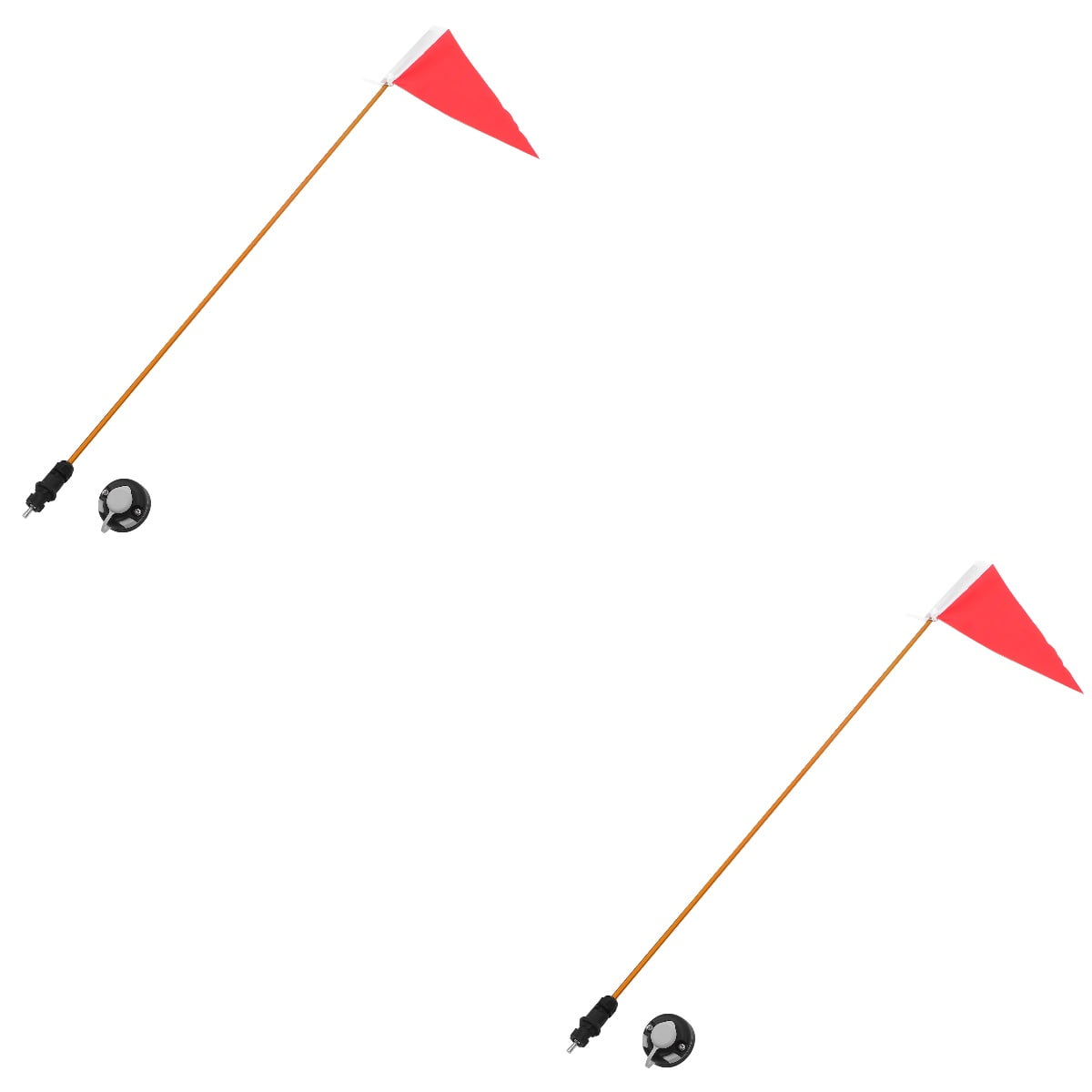 Raindrops 2 Sets of Warning Boat Flag Folding Safety Flag Professional ...