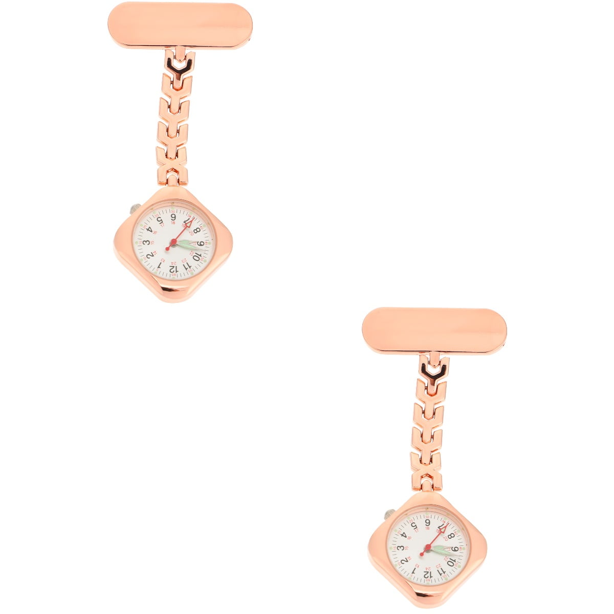 Raindrops 2 pcs Delicate Nurse Chest Watch Luminous Pocket Watch ...