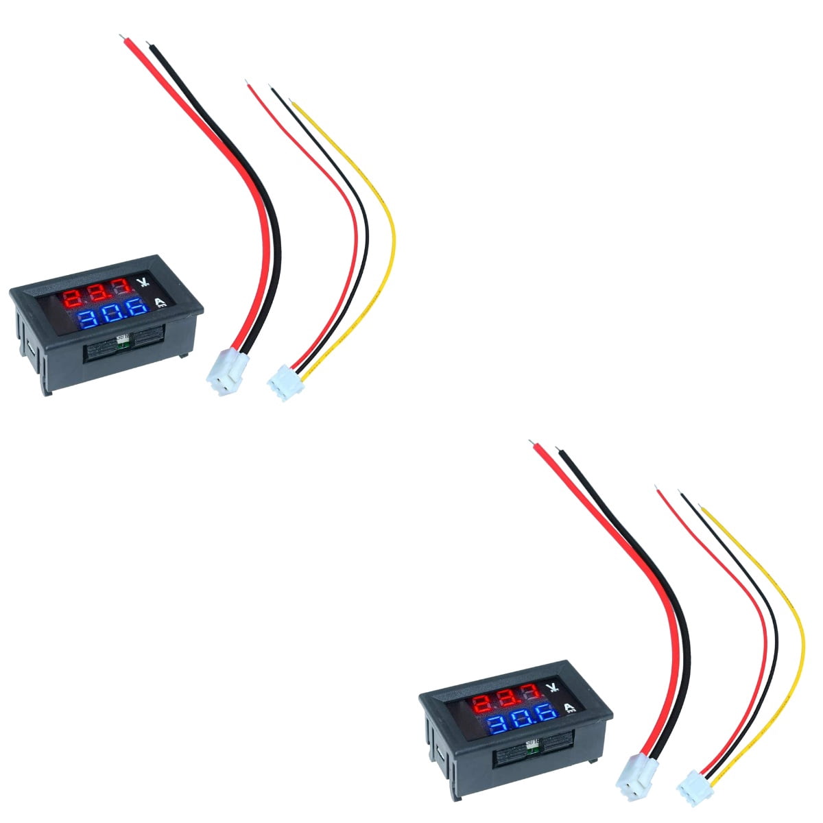Raindrops 2 pcs LED Voltmeter Ammeter Digital Multimeter Display ...