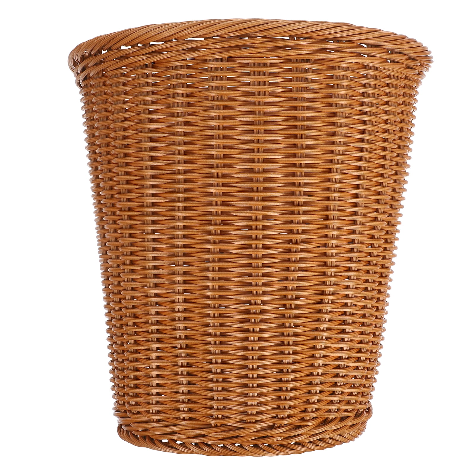 Raindrops 2 pcs Simulated Rattan Woven Trash Basket Home Wastebasket ...