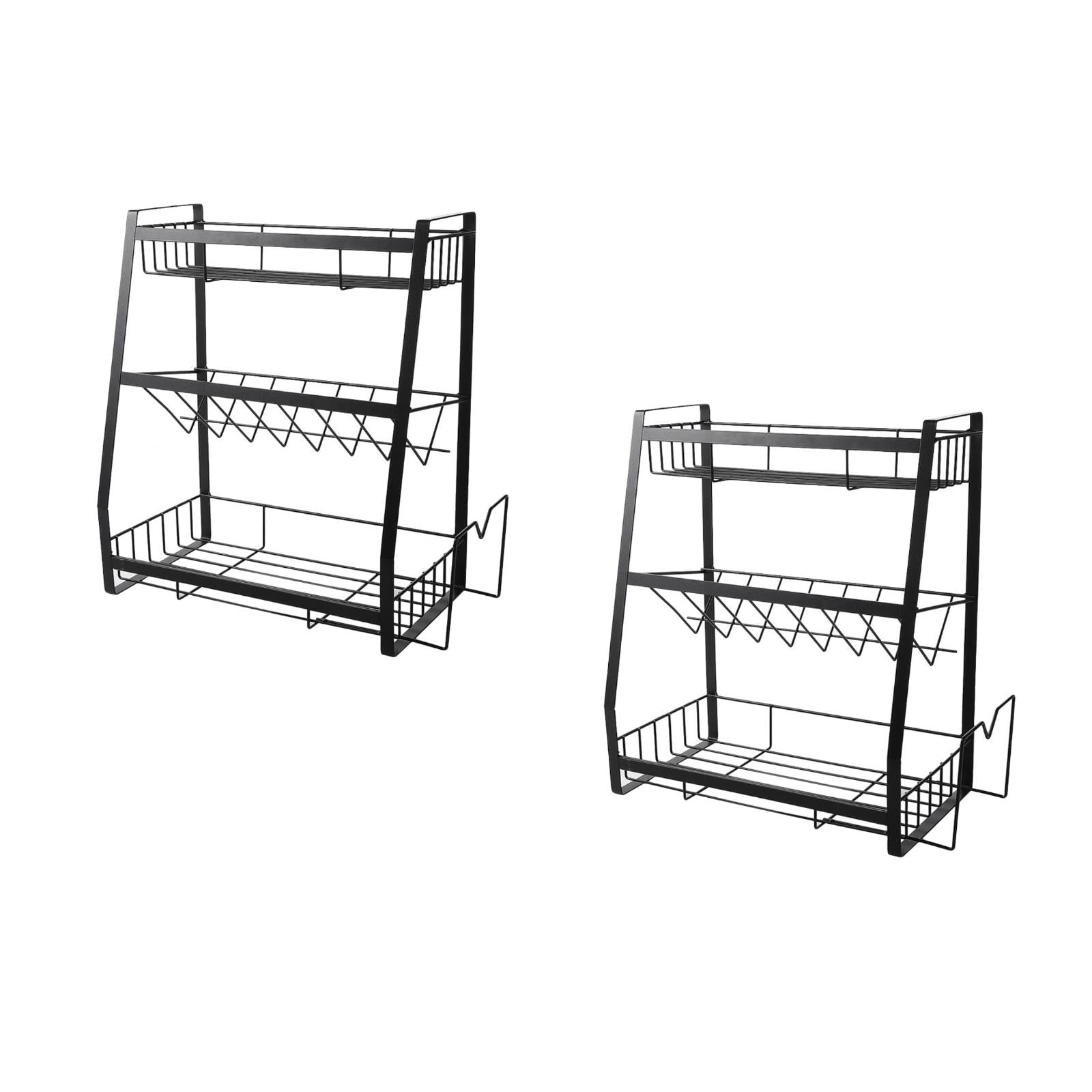 Raindrops 2 pcs Spice Rack Three Layers Spice Mount Kitchen Supplies ...