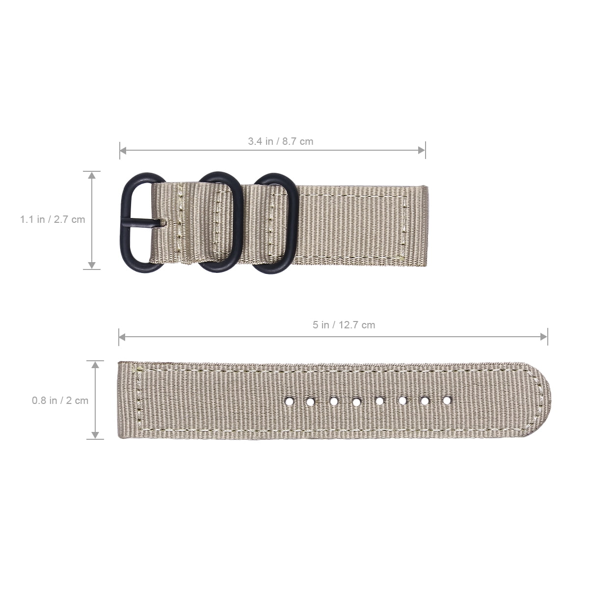 Raindrops 20 Mm Wrist Watch Straps for Men Nylon High-end Band Fitness ...