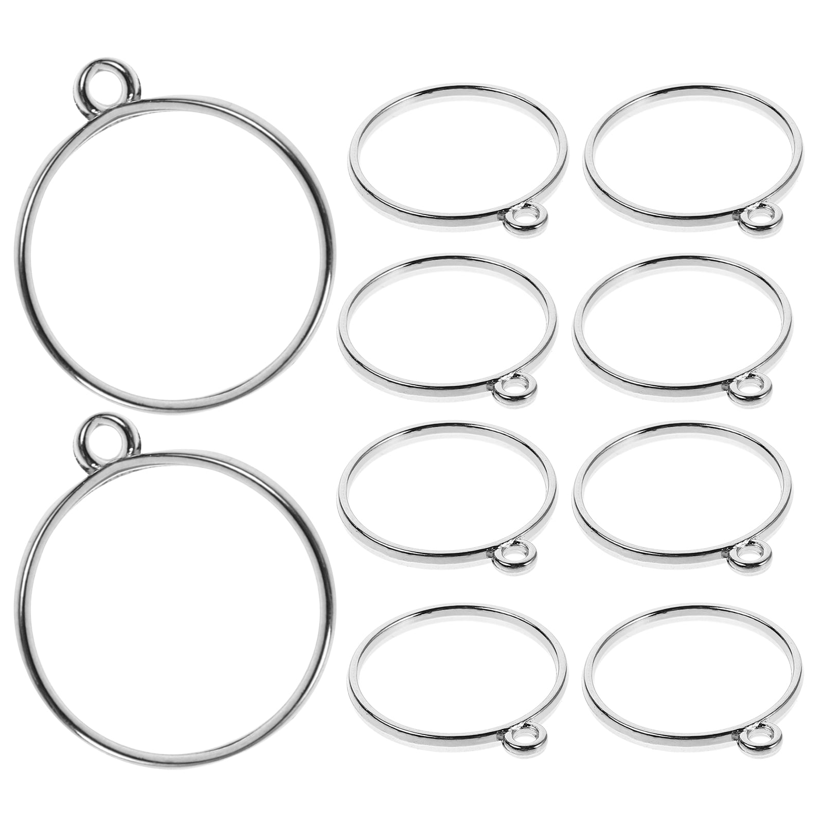 Raindrops 20 PCS Circle Open Bezel Bezels for Jewelry Making - Walmart.com