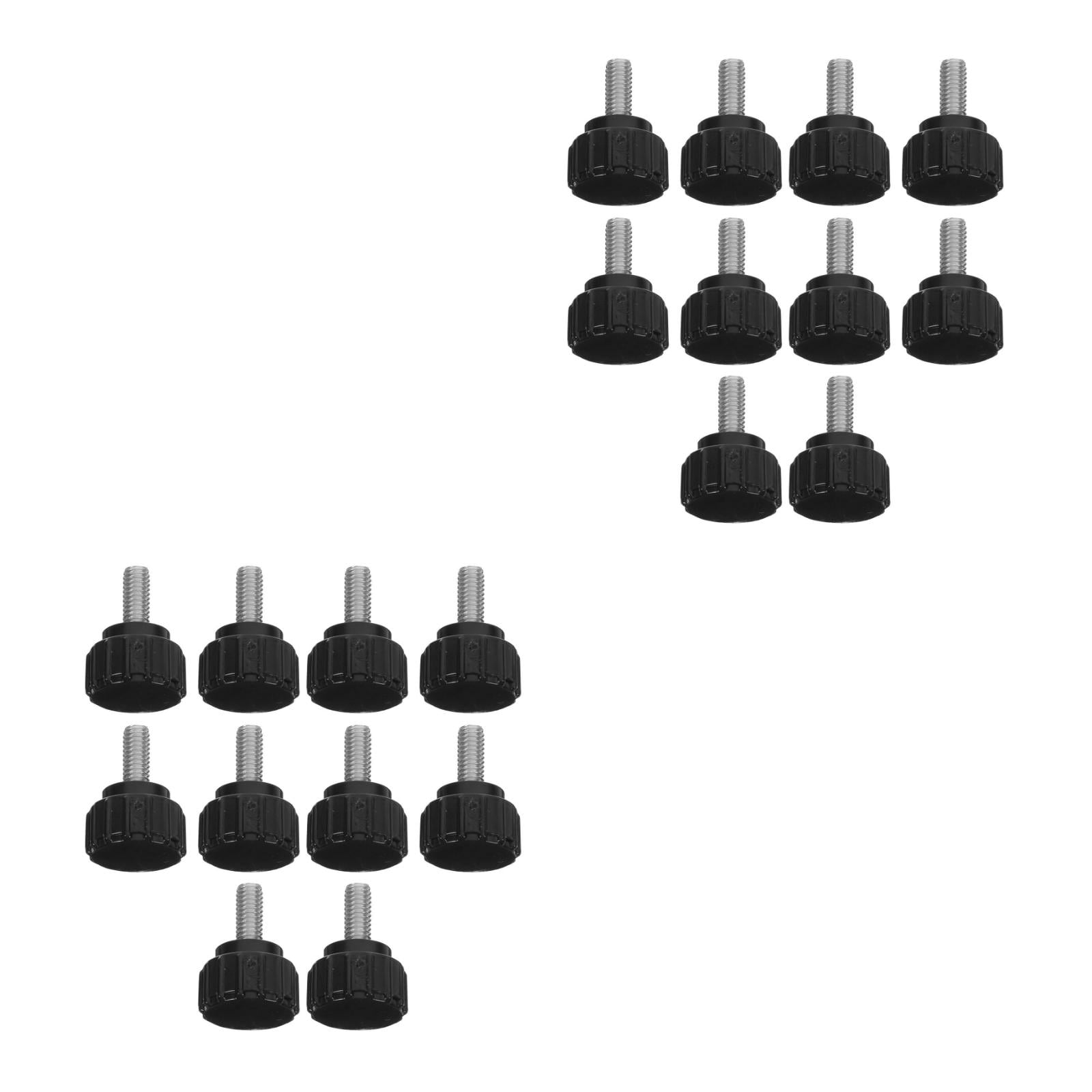 Raindrops 20 PCS Stainless Steel Knurled Thumb Screws Plastic Round ...