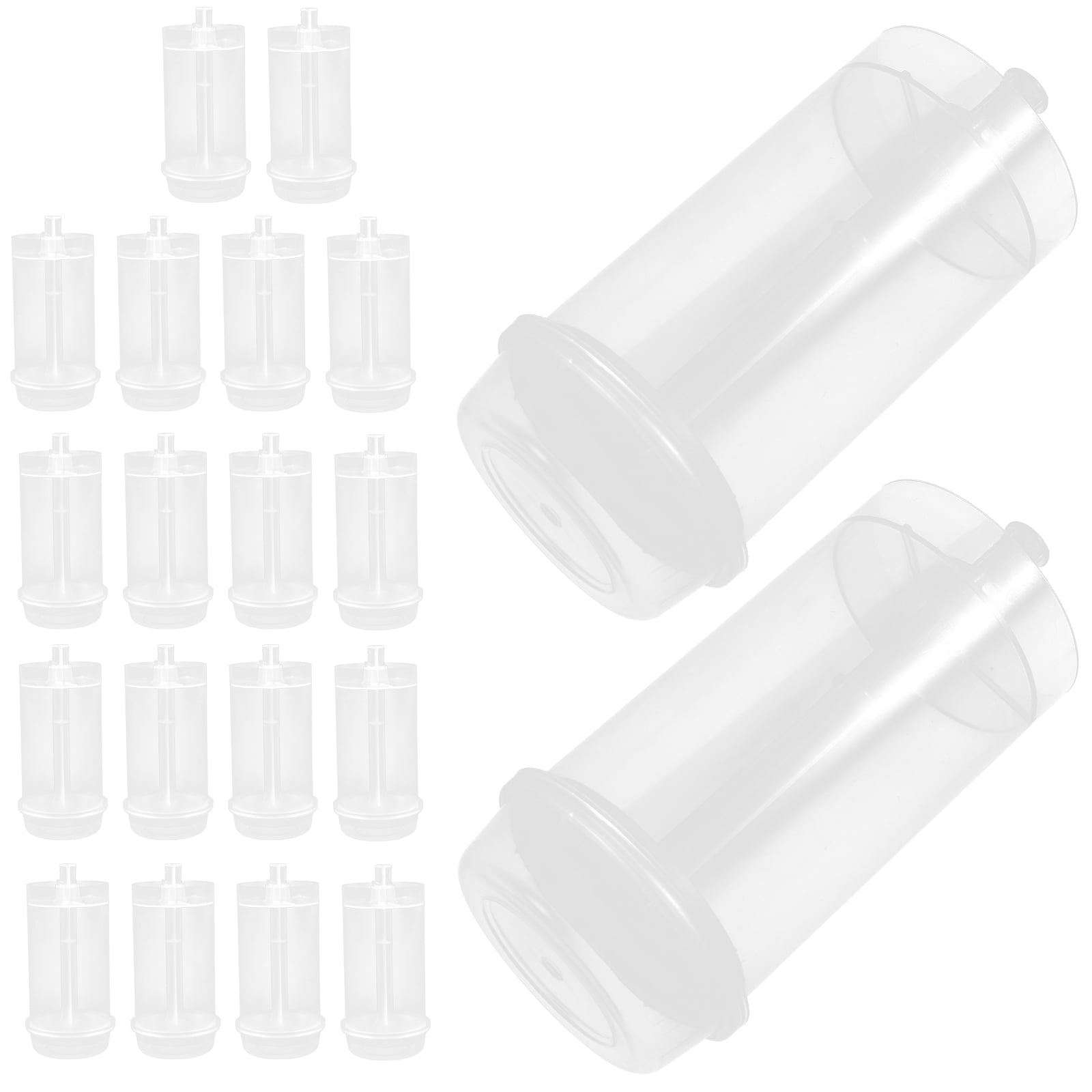 Raindrops 20 Pack Assorted Color Clear Push Pop Containers for Cakes ...