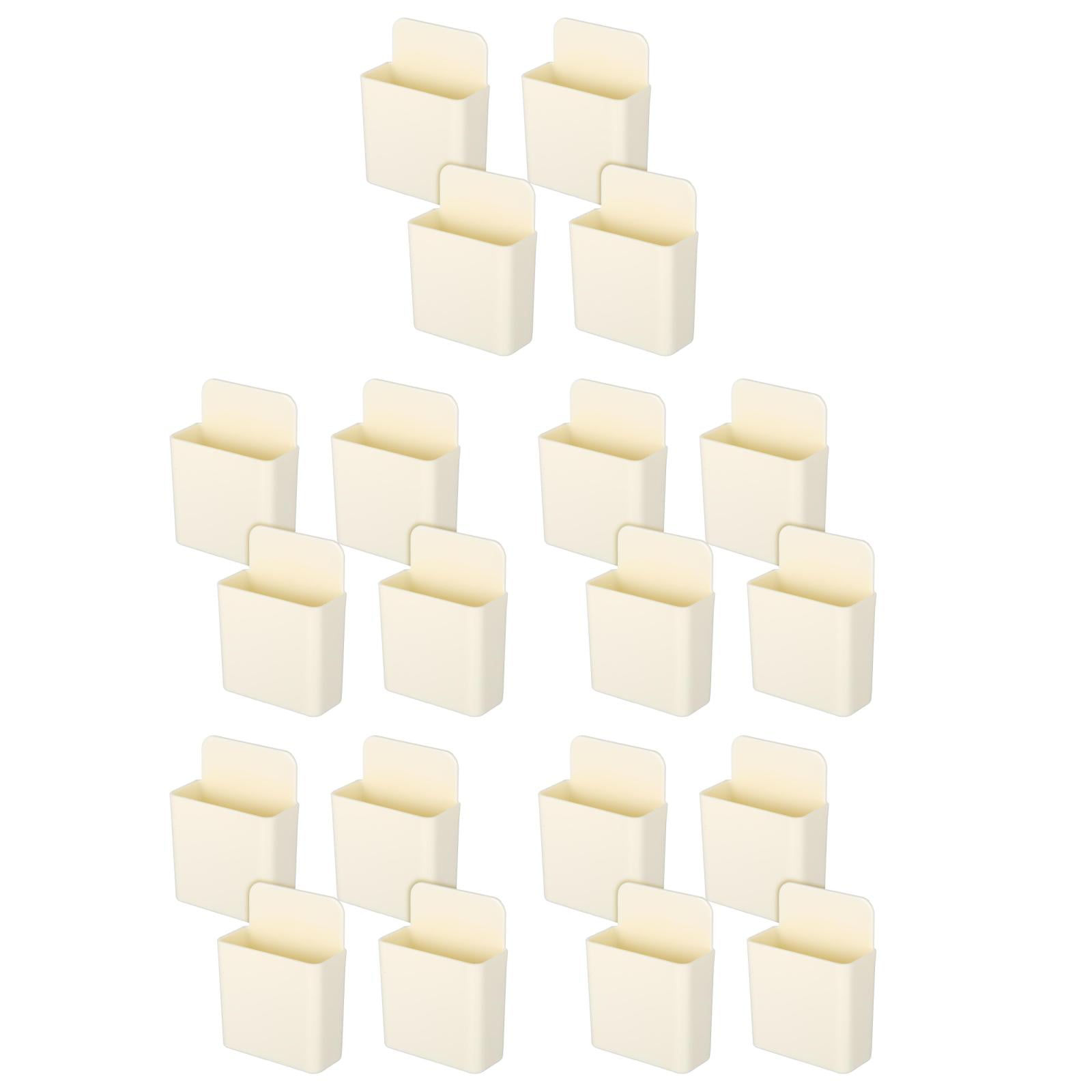 Raindrops 20 Packs Remote Control Holders, Wall Mount Storage Box, Self ...