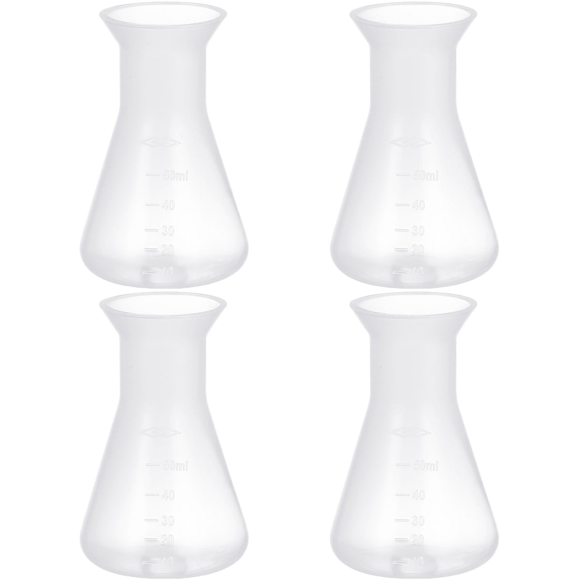 Raindrops 20 Pcs 50ml Erlenmeyer Flask, Conical Flask Experiment Flask ...