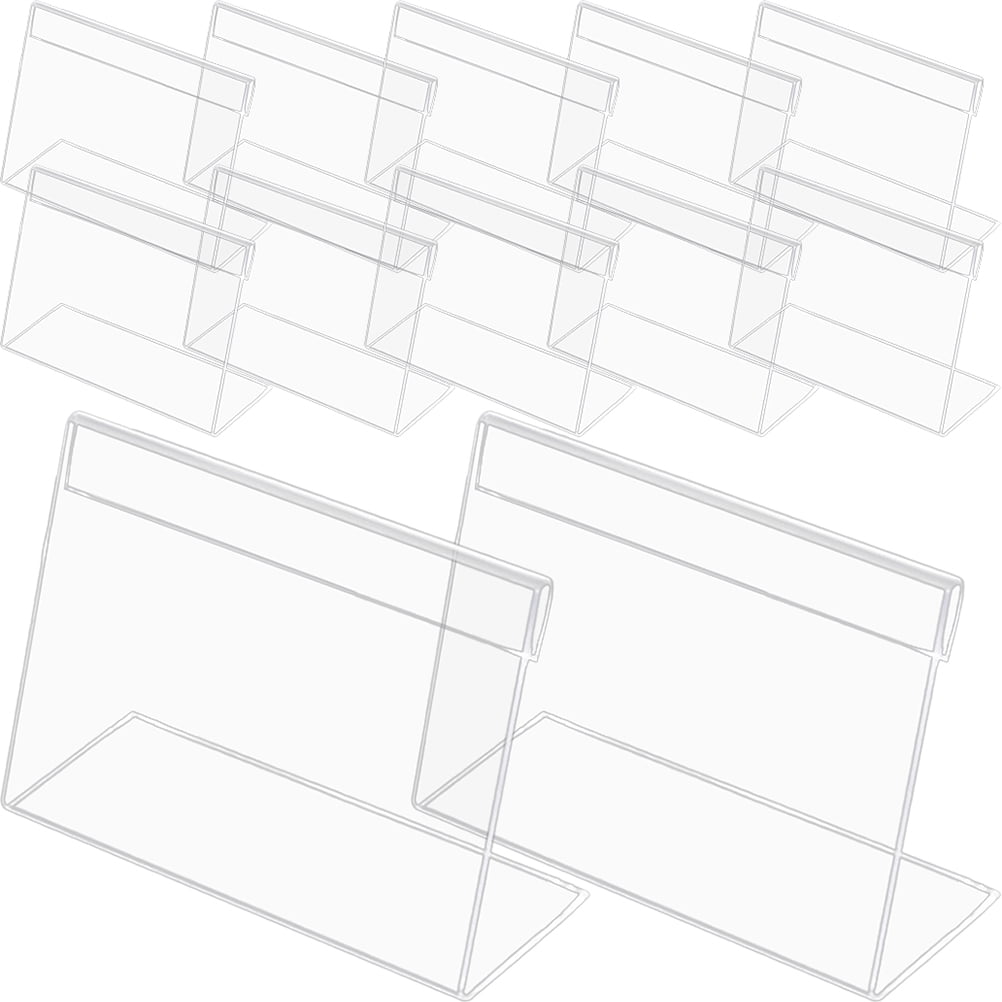 Raindrops 20 Pcs Acrylic Label Banner Digital Signage Easel Transparent ...