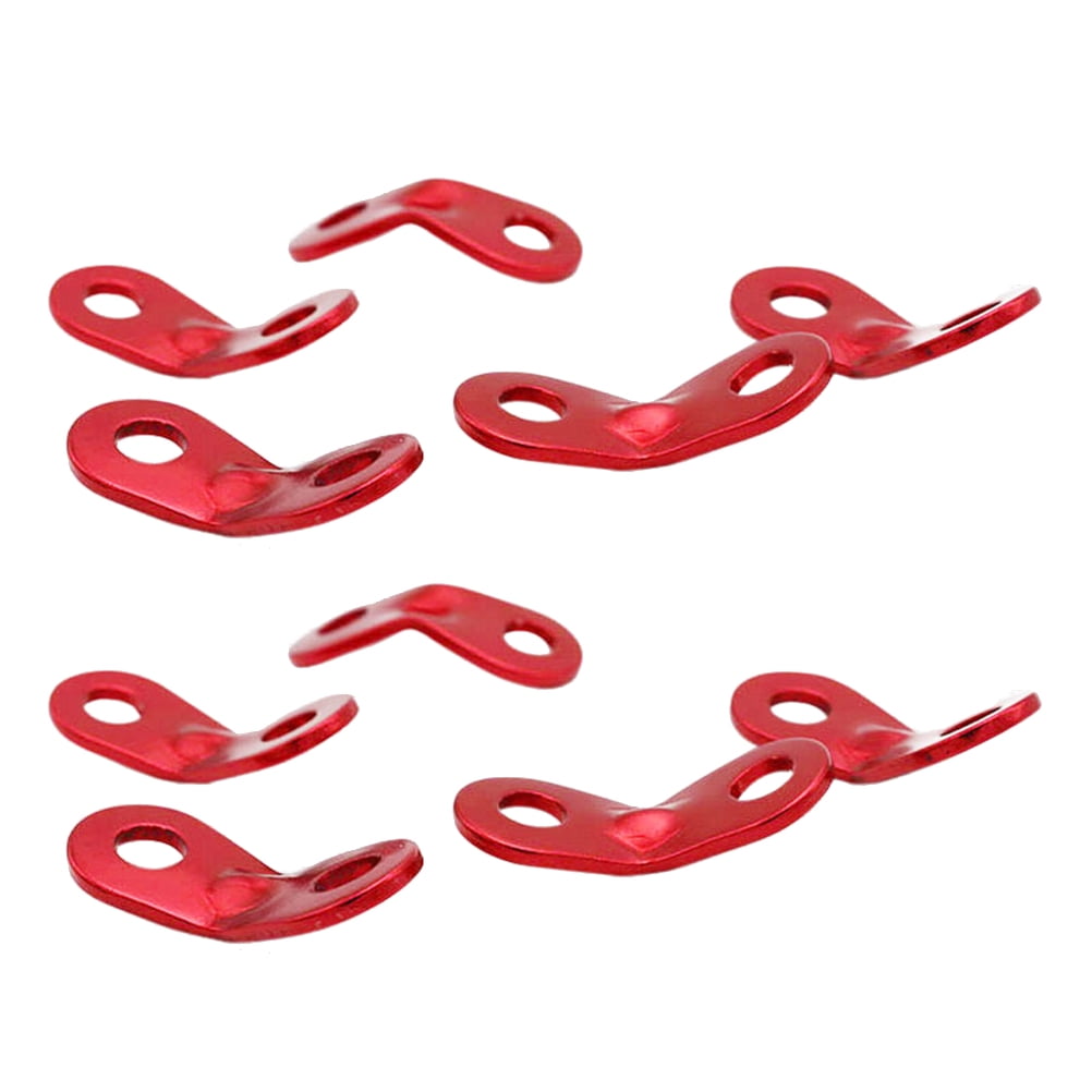 Raindrops 20 Pcs Aluminum Alloy Camping Wind Rope Buckle Tent Rope Cord ...