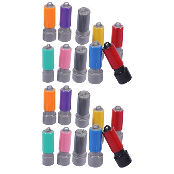 Raindrops 20pcs Round Stamp Cases For Name Stamps Diy Engraving Seal ...