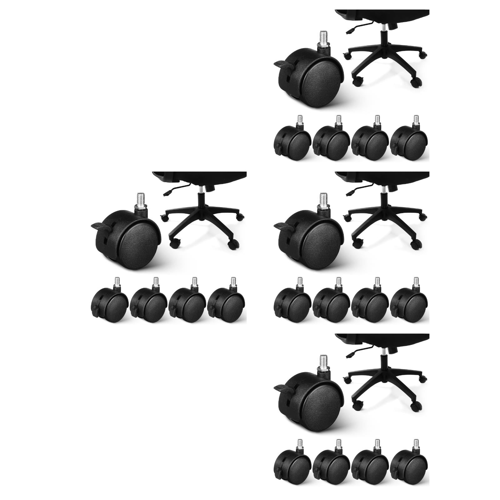 Raindrops 20 Pcs Casters For Furniture Legs Caster Wheels Attachable ...